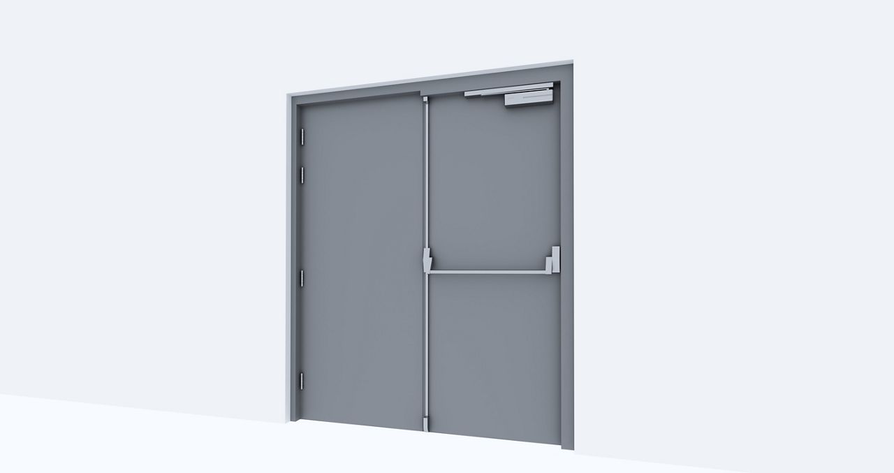 Steel Doorset Double Egress Door – Double | ASSA ABLOY Steel Doorset Double Egress Door – Double | ASSA ABLOY